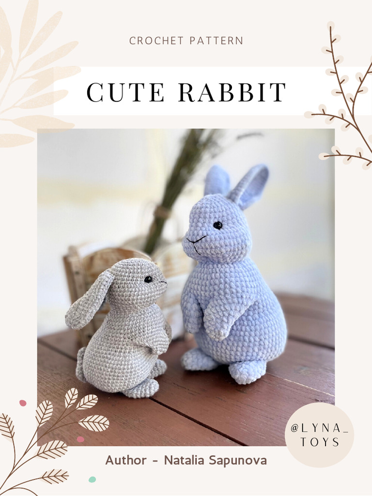 Cute Rabbit | Download Free PDF | Crochet | Yarn