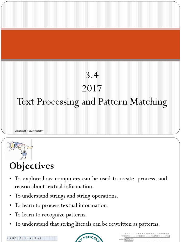 LN#18 CTPS 2018 | PDF | Regular Expression | String (Computer Science)