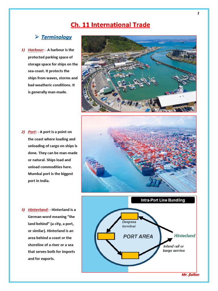 CH 11 International Trade | PDF | Port | Economies