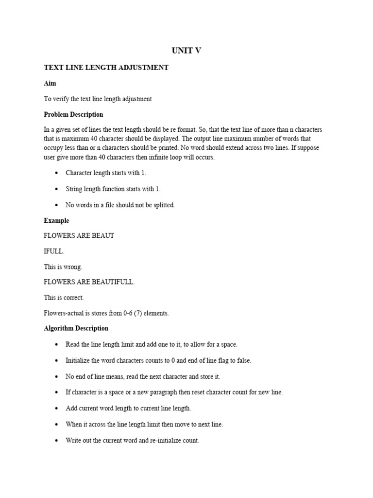 Unit V | PDF | String (Computer Science) | Control Flow