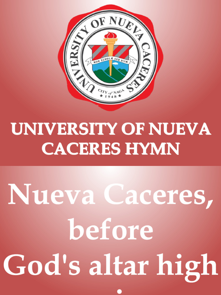 University of Nueva Caceres Hymn | PDF