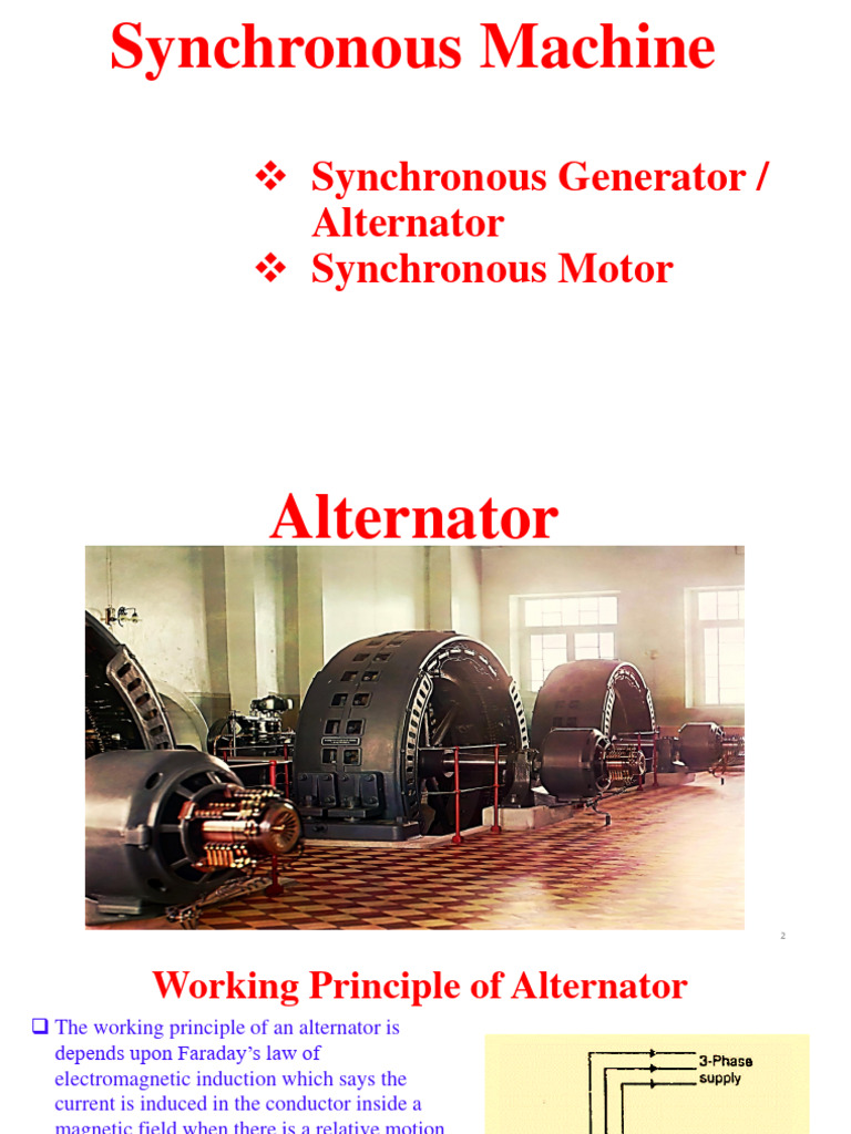 Synchronous Generator | PDF | Electric Motor | Electrodynamics