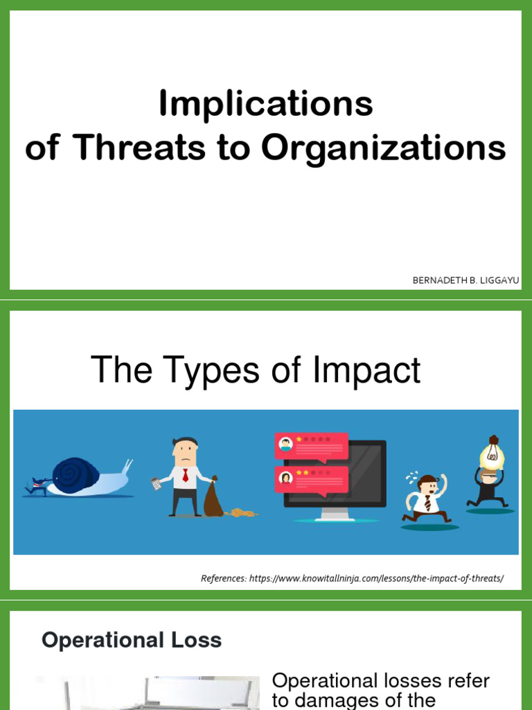 Module 3 Implication Implications of Threats To Organizations | PDF | Computer Security | Security