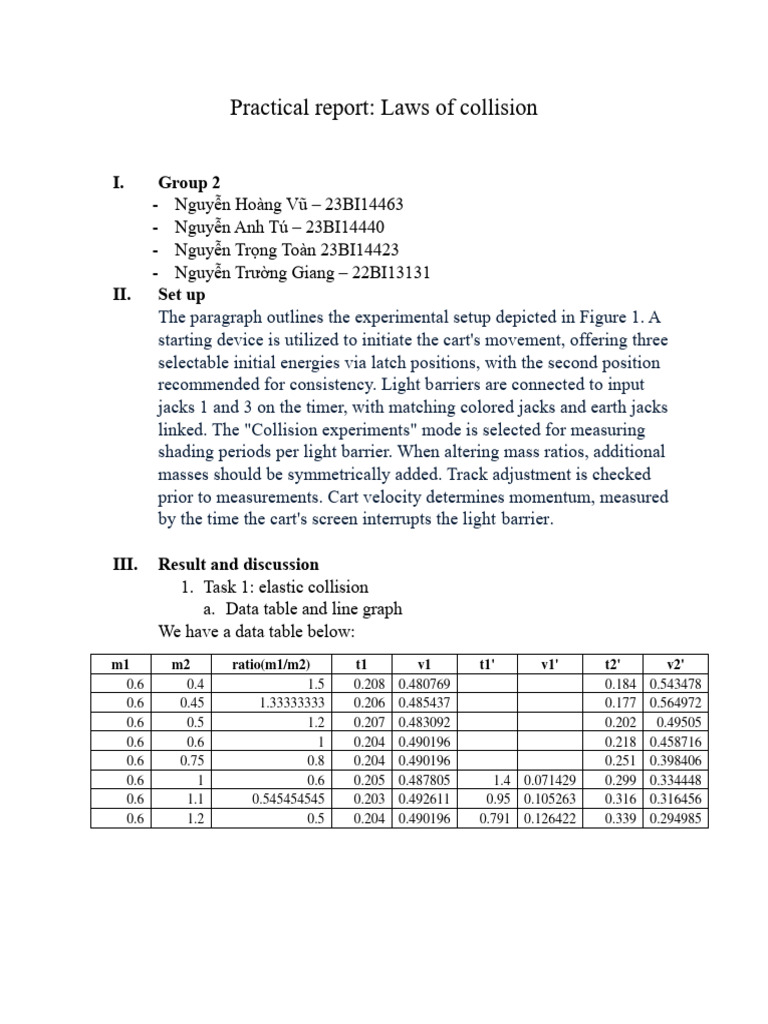 Practical Report Group 2 | PDF | Collision | Applied And ...