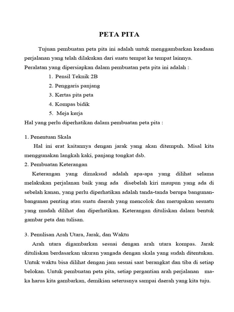 Panduan Membuat Peta Pita | PDF