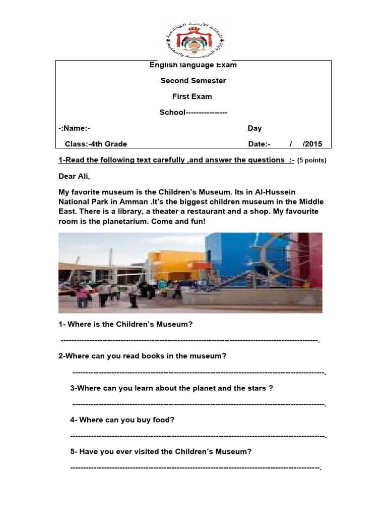 4th 2nd Semester 1st Exam | PDF | Planetary Science | Physical Sciences