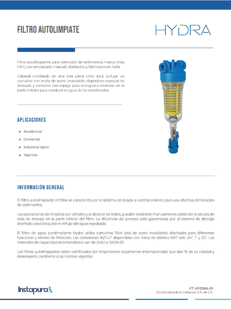Ficha Técnica Hydra | PDF