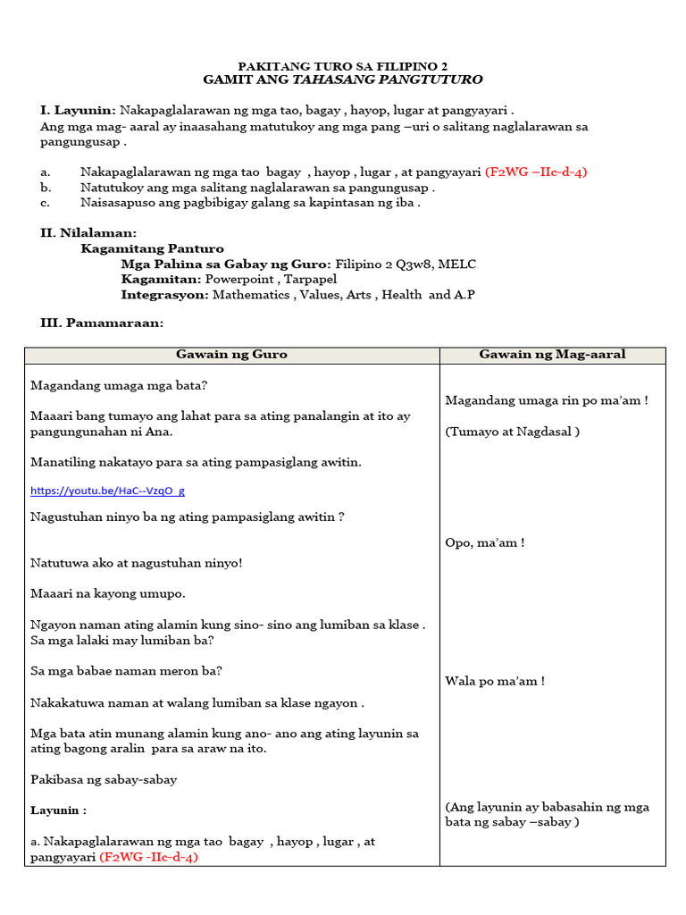 COT LP Grade 2 | PDF