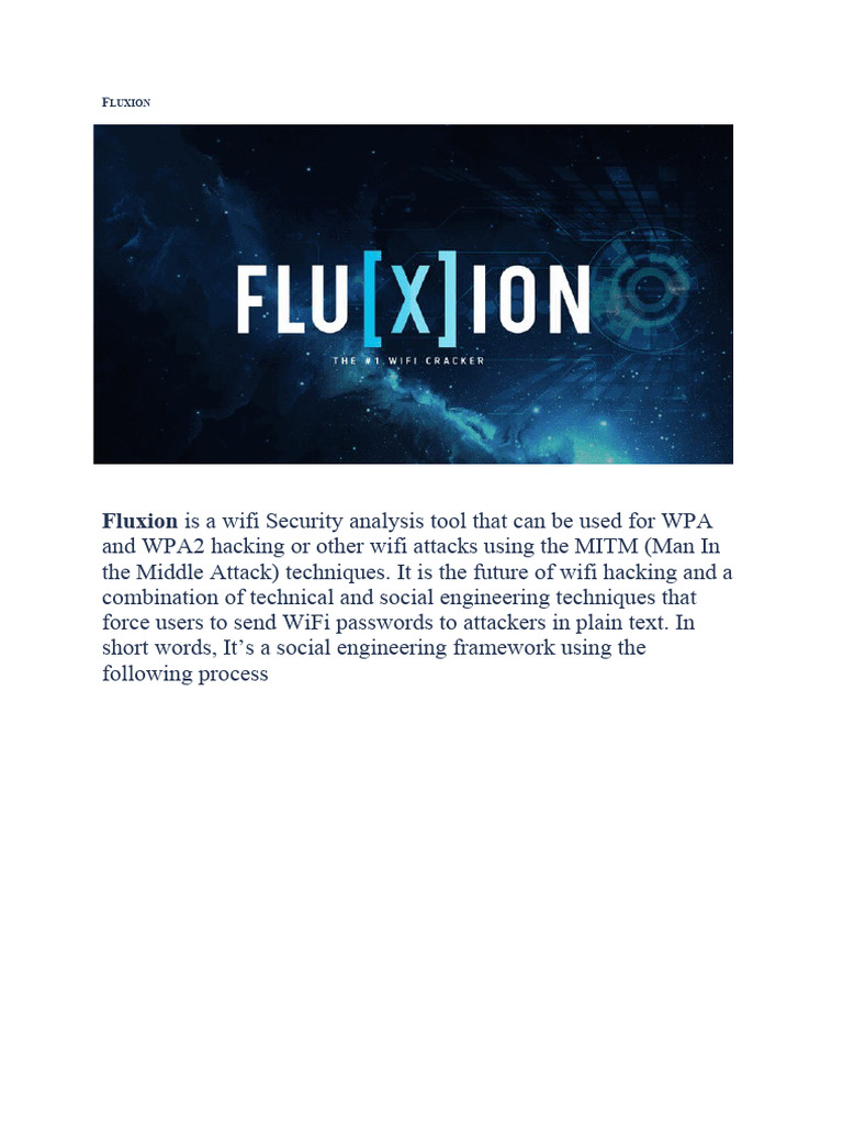 Fluxion | Download Free PDF | Wireless Access Point | Wi Fi