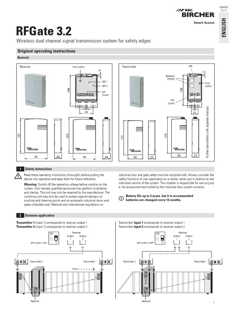 BIRCHER Manual RFGate 3.2 | PDF | Switch | Power Supply
