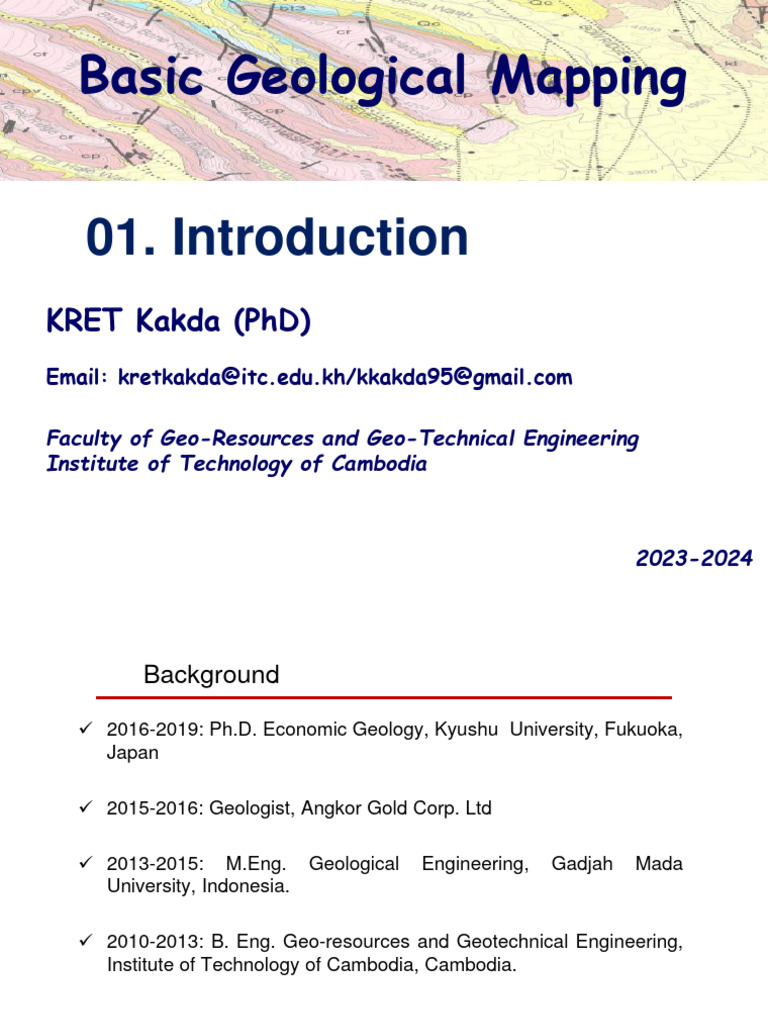 1 Basic Geological Mapping Introduction | PDF | Geology | Cartography
