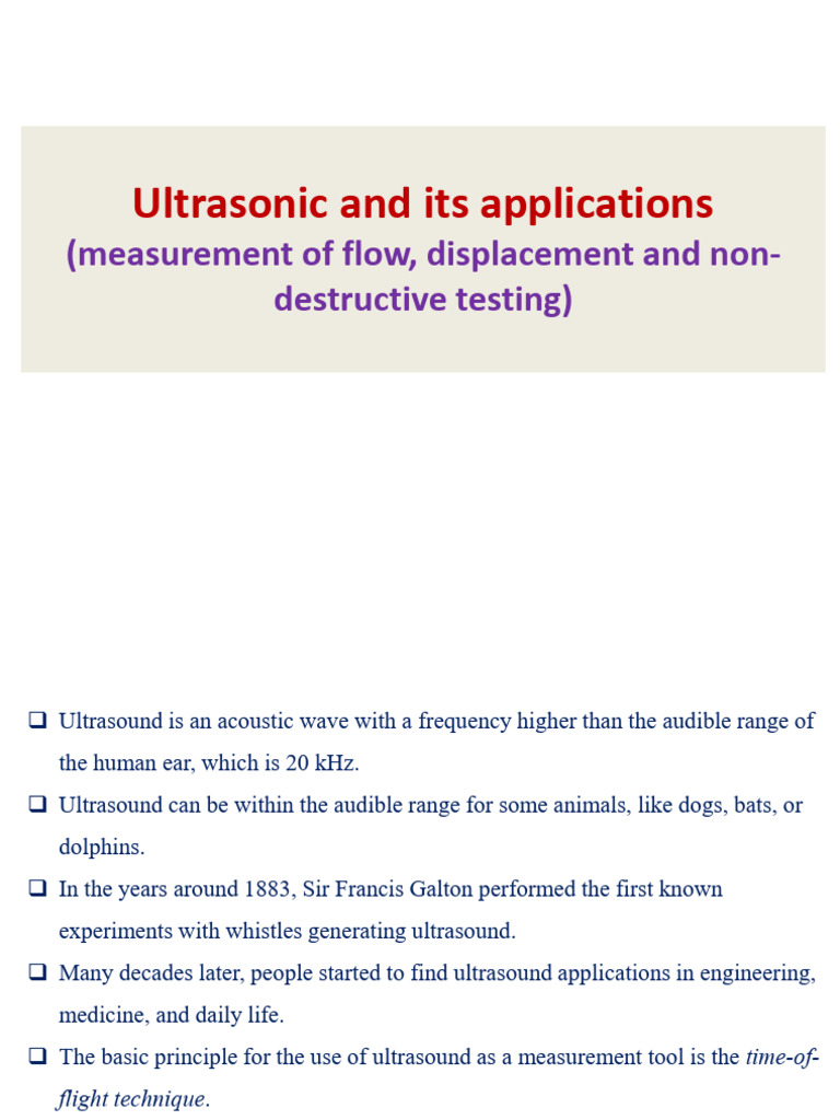 Ultrasonic Sensors | PDF | Waves | Sound