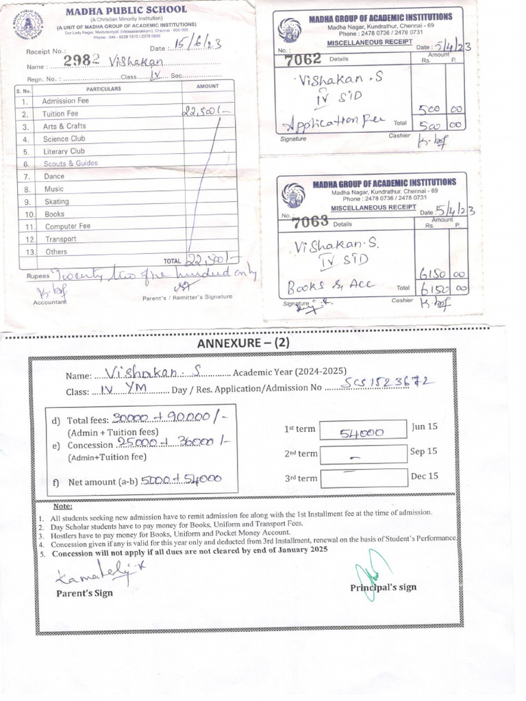 School Fees POI | PDF