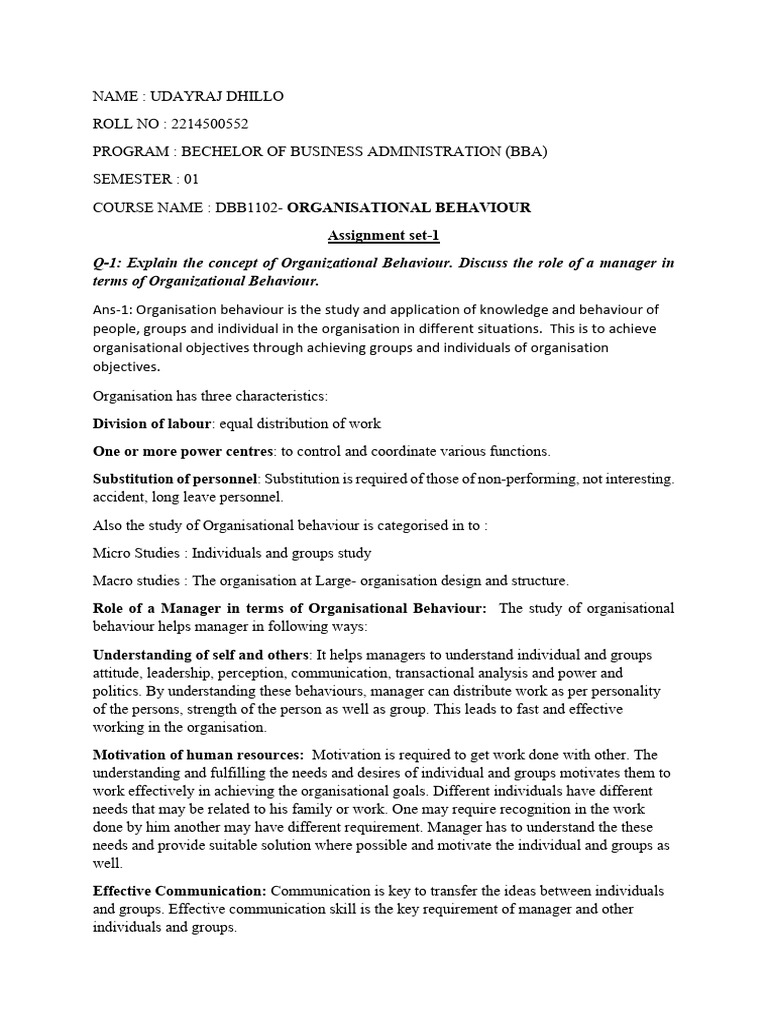 DBB1102 | PDF | Socialization | Organizational Behavior