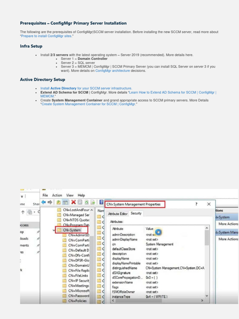 New ConfigMgr Primary Server Installation Step by Step Guide | PDF
