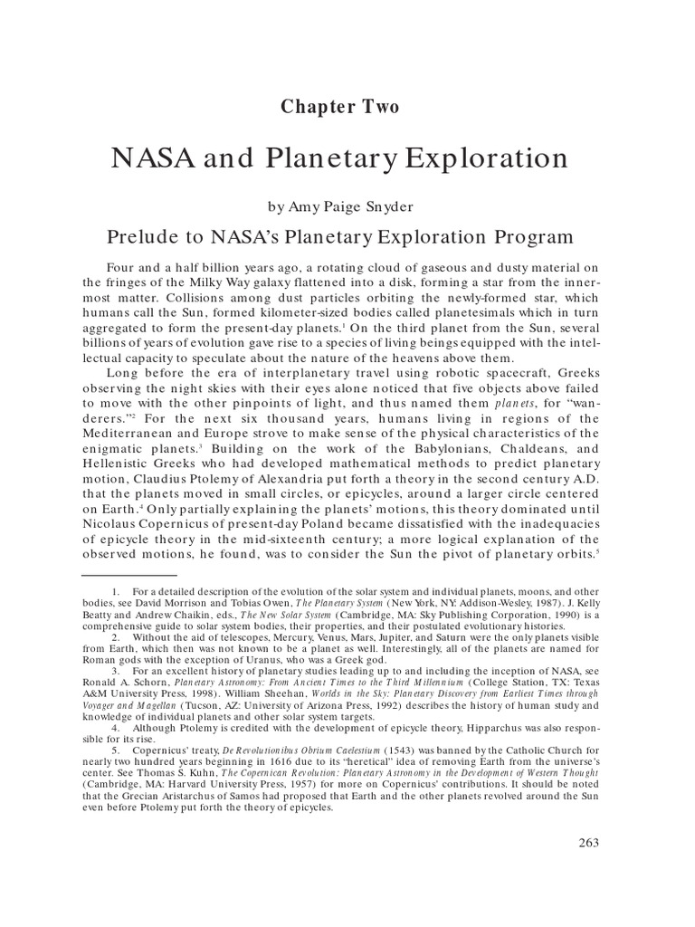 Nasa And Planetary Exploration Pdf Nasa Planets