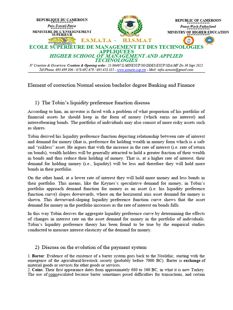 Advanced Element of Correction Normal Session | PDF | Demand For Money | Money