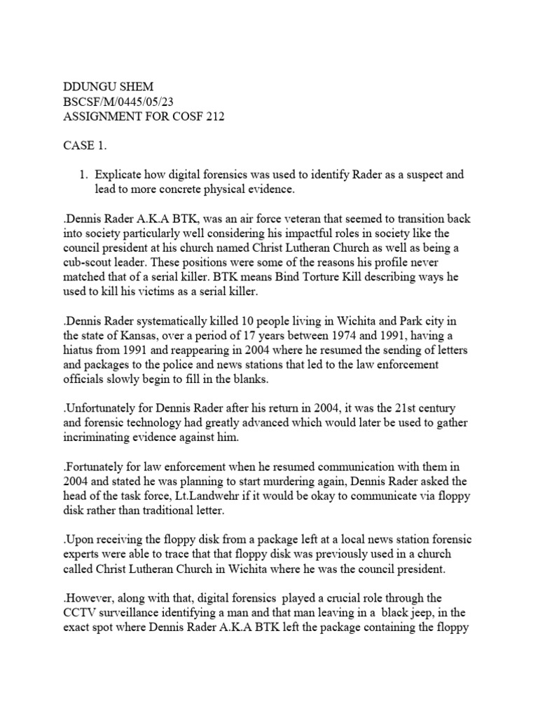 Final Copy of Assignment | PDF | Computer Forensics | Malware