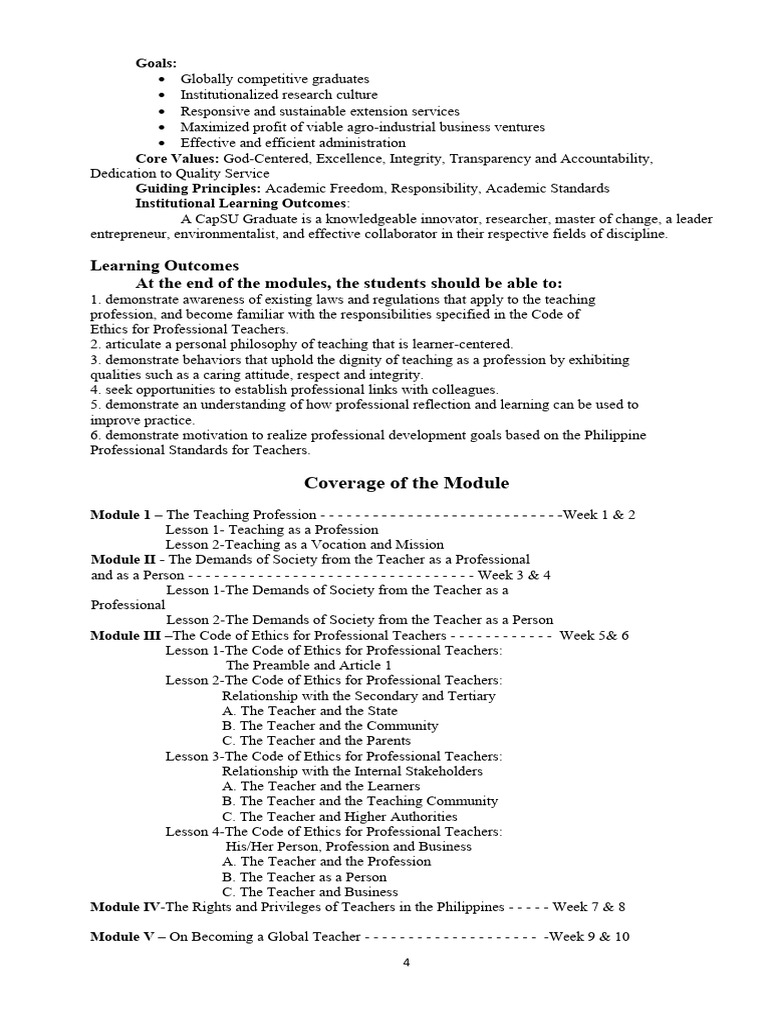 Teaching Profession Module | PDF | Teachers | Mentorship