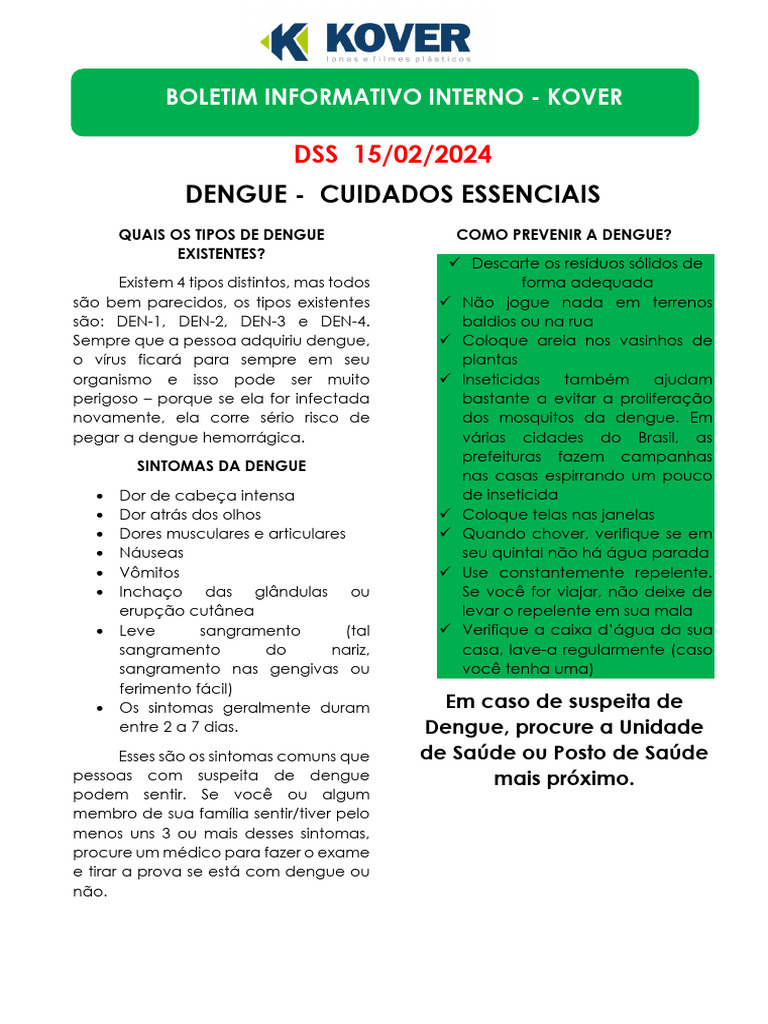 DDS Atual - DDS Dengue - 15-02-2024 | PDF