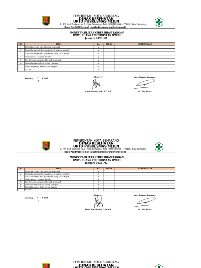 Peralatan KKT Poli Umum | PDF