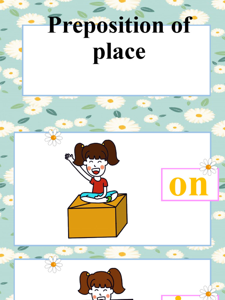 Prepositions of Place Exercises | PDF | Home & Garden