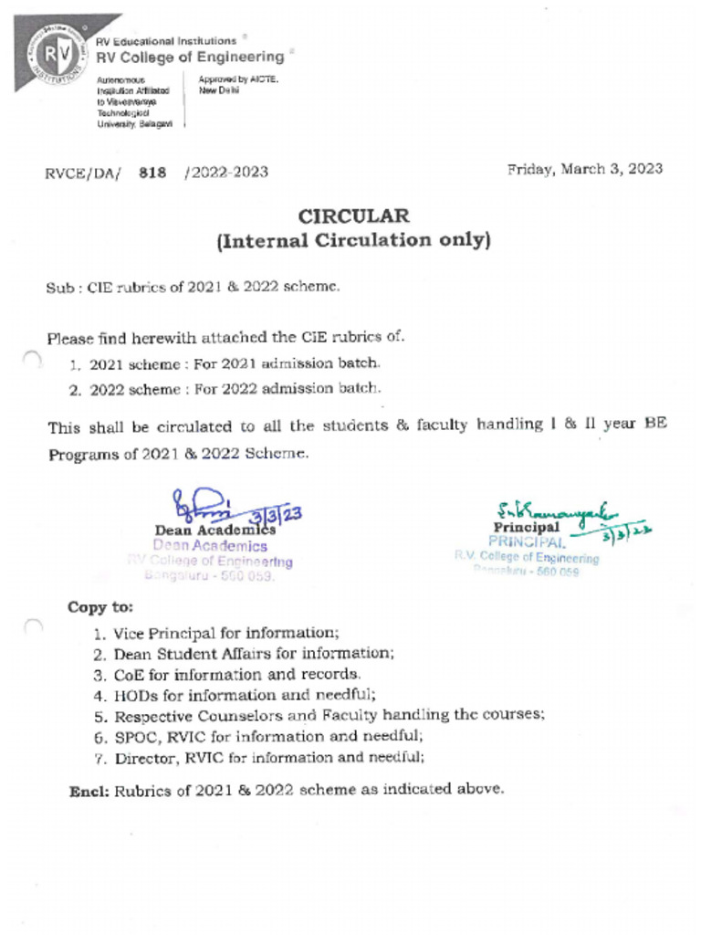 CIE & SEE RUBRICS 2021 & 2022 SCHEMES-compressed | PDF