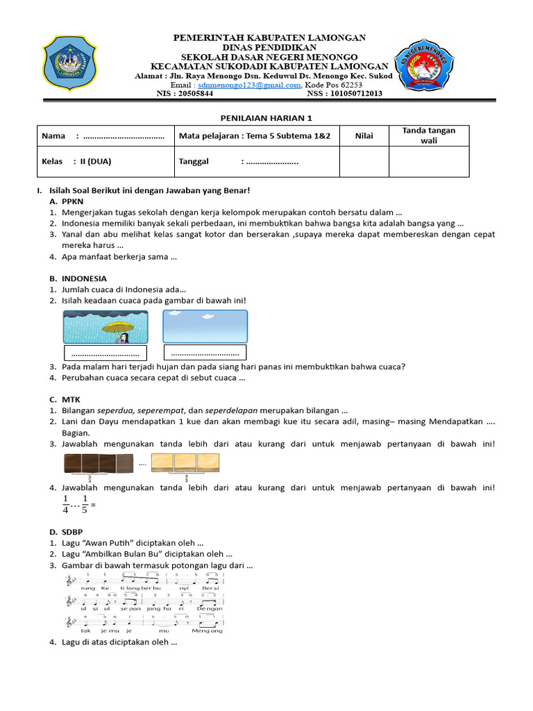 PH Tema 5 Subtema 1&2 | PDF