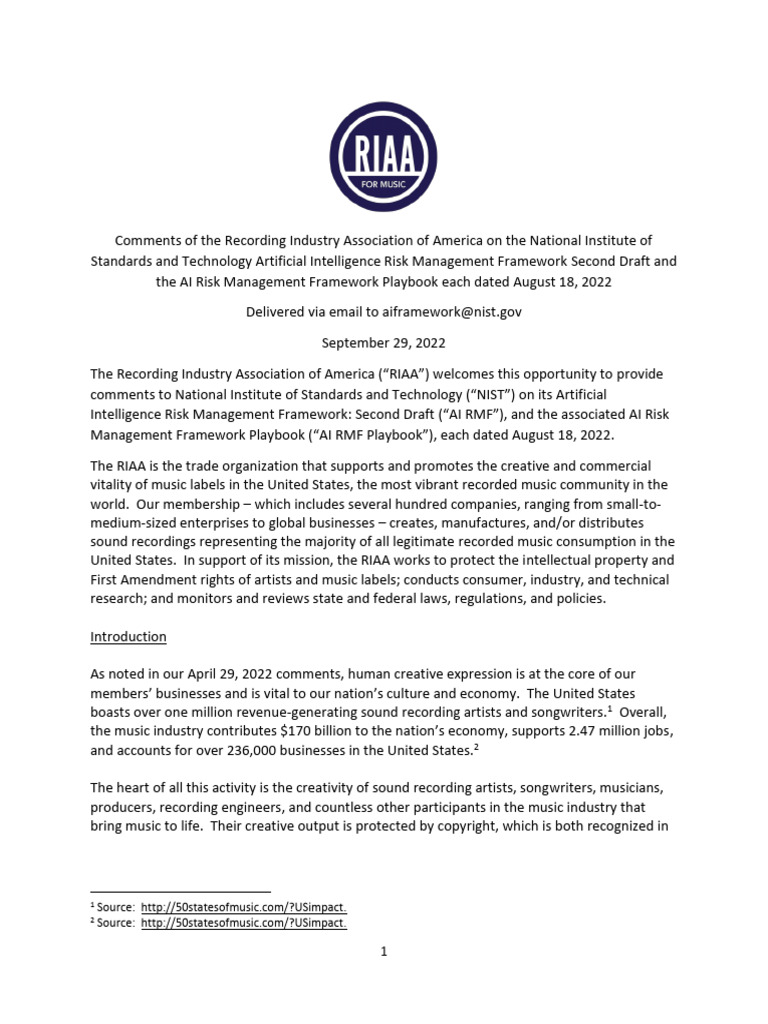 Recording Industry Association of America (RIAA) | PDF | Copyright ...