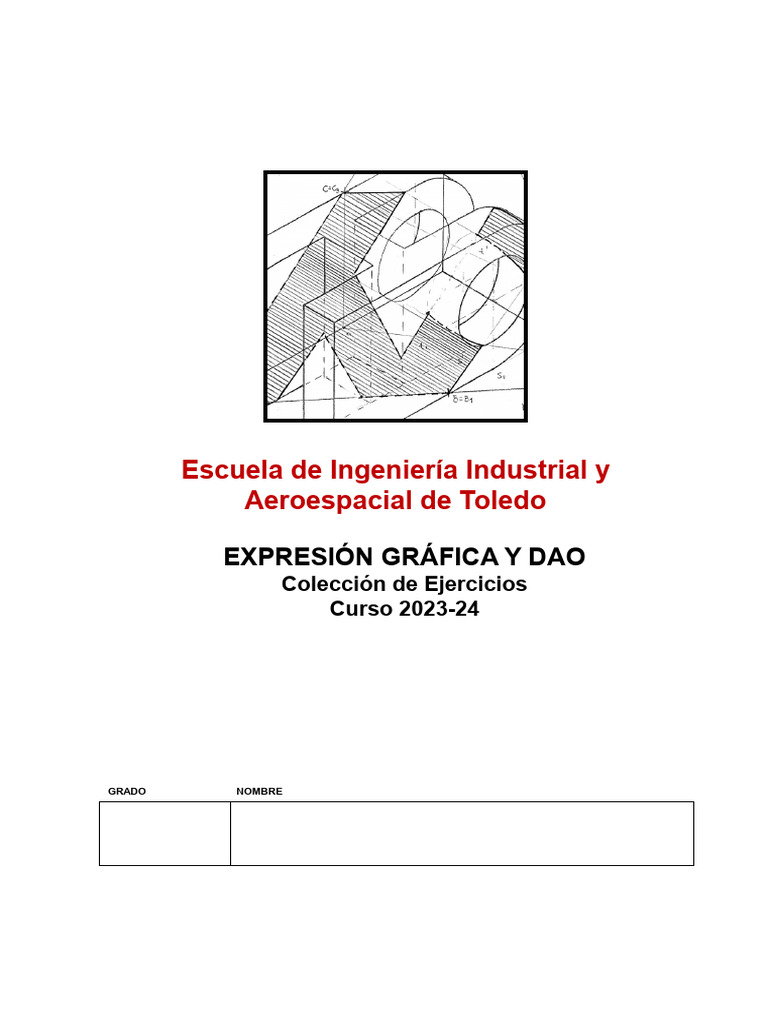 Colec Ejer 2023-24 Enunciados | PDF | Perspectiva (Gráfica) | Dibujo técnico