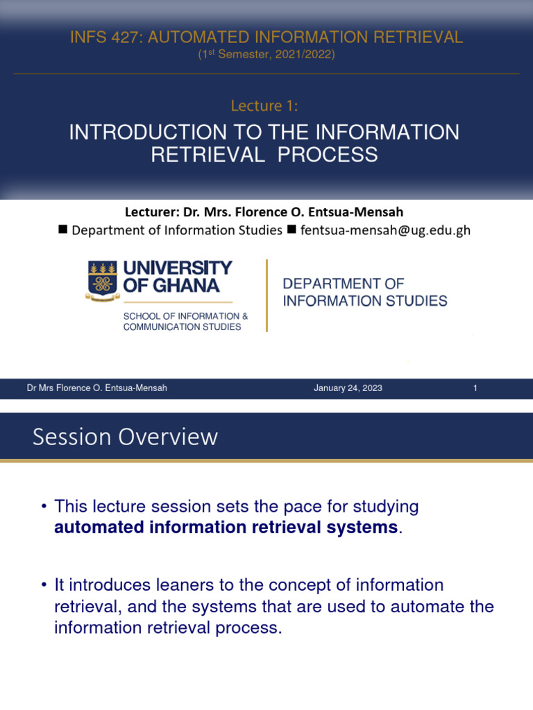 INFS 427 Automated Information Retrieval | PDF | Databases ... INFS 427 Automated Information Retrieval | PDF | Databases ...