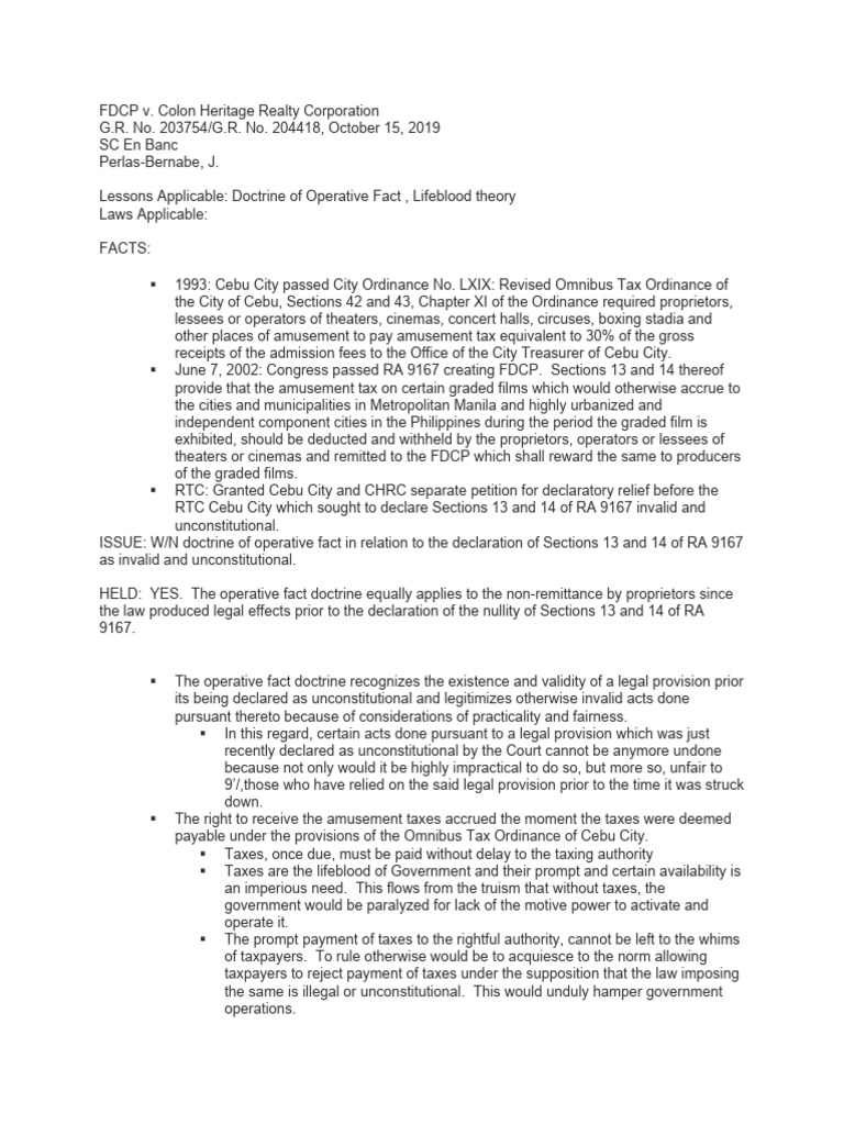 tAX rEV CASES | Download Free PDF | Taxes | Property Tax