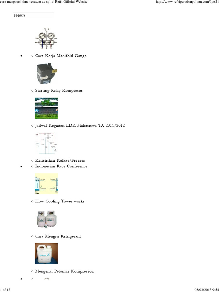Cara Mengatasi Dan Merawat Ac Split - Refri Official Website | PDF