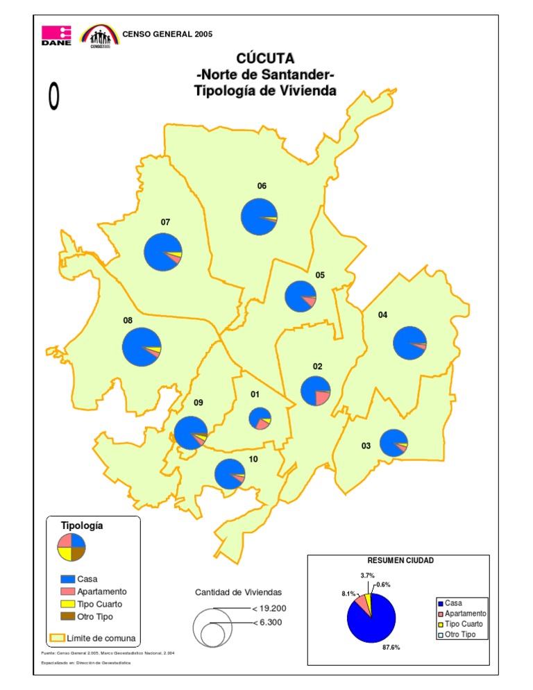 Mapa de Cucuta Tipologia de Vivienda | PDF