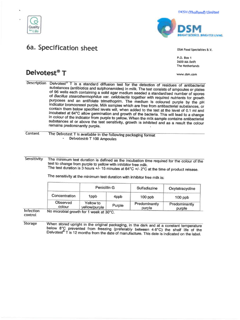 Delvotest T | PDF