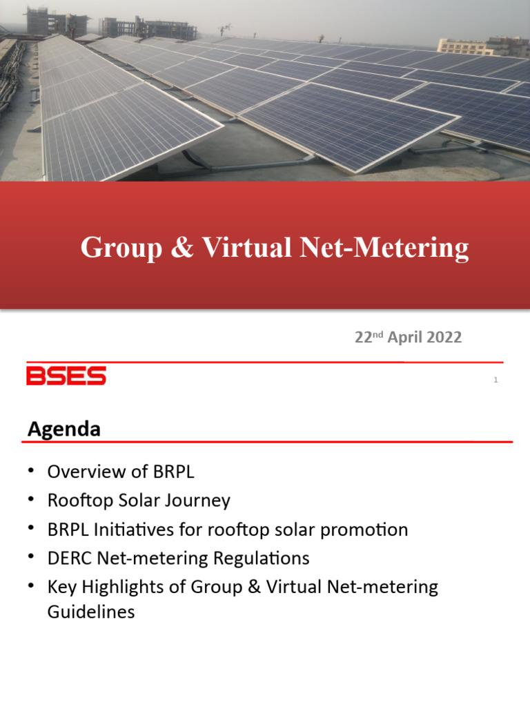 Group & Virtual Net-Metering Guidelines | PDF | Solar Power ...