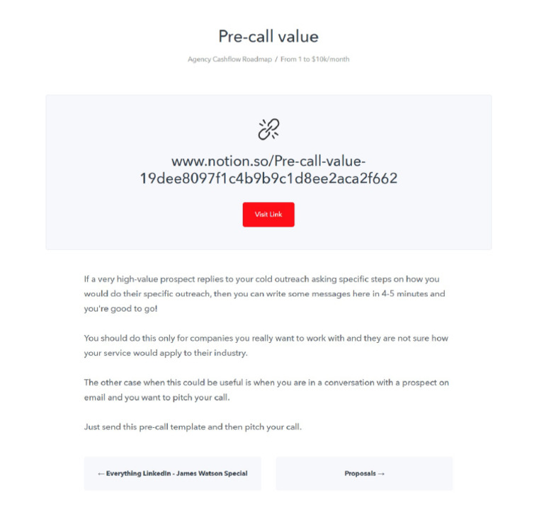 Pre-Call Value | PDF