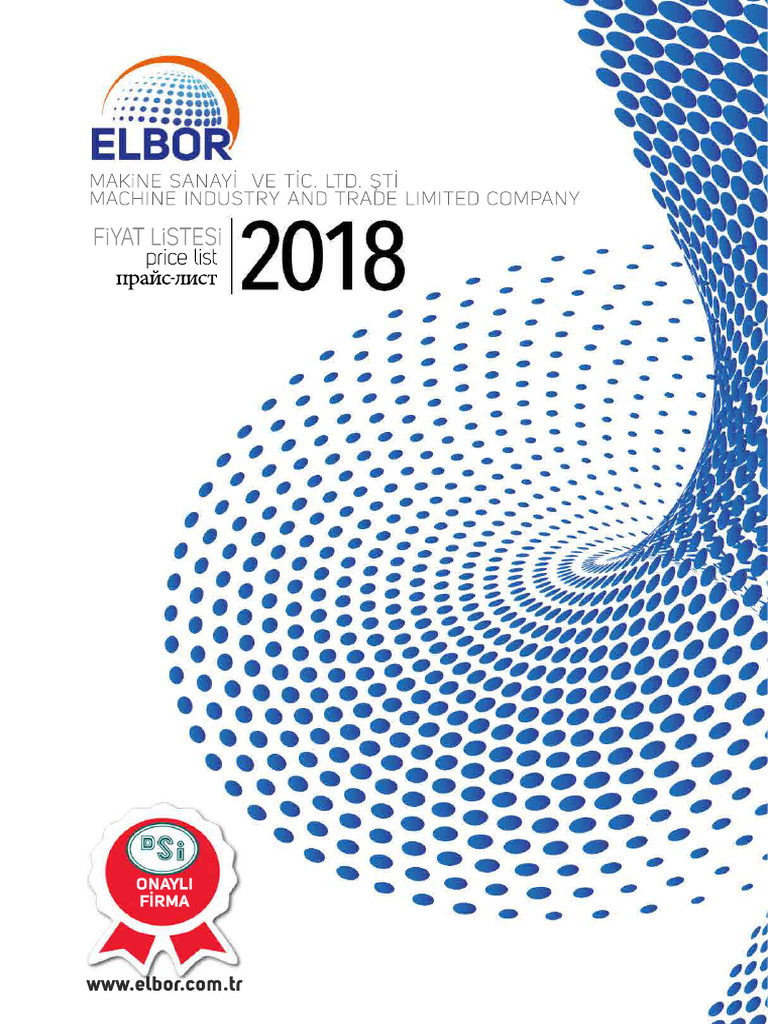 Elbor Makina Katalog 10012018 | PDF