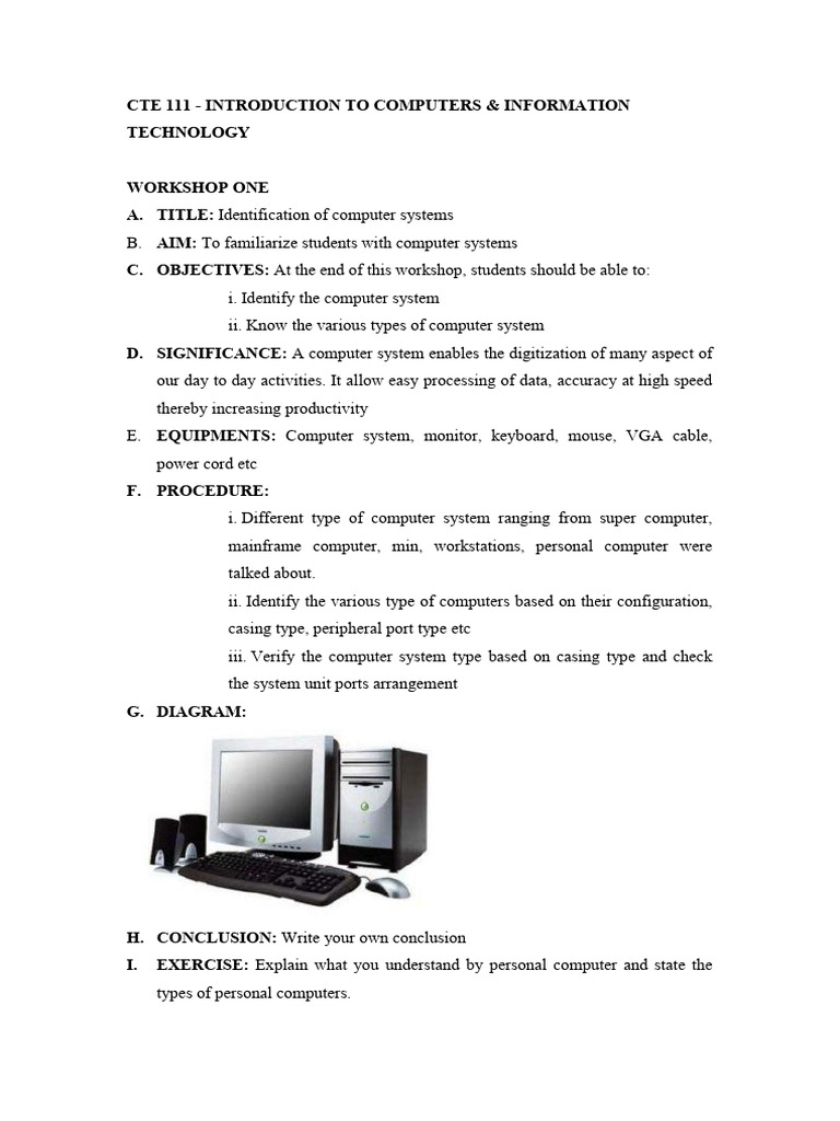 Cte 111 Pratical Manual 1 6 Complete Pdf