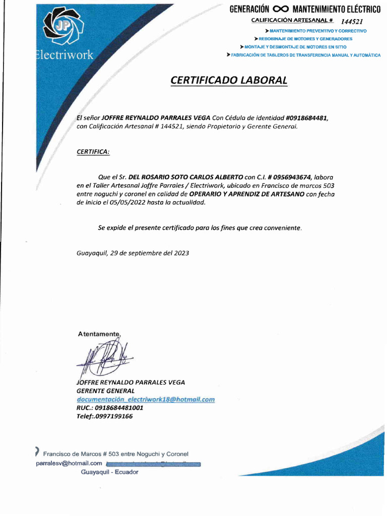 Dctos Del Rosario Carlos | PDF