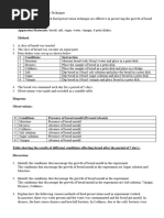 Mold Growth on Bread Experiment | PDF | Scientific Method | Experiment