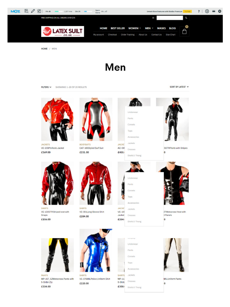 Mens Fetish Clothing | PDF