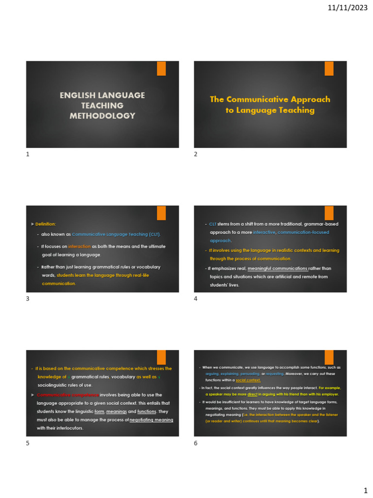 Methodology - Lecture 5 | PDF | Human Communication | Learning