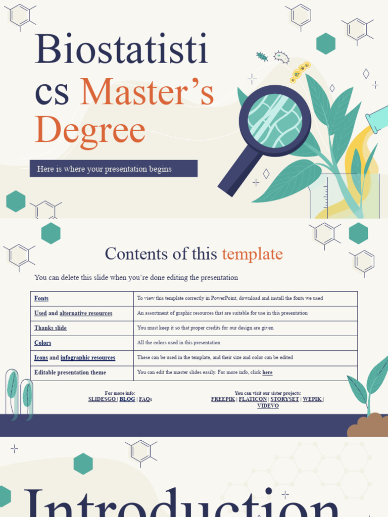 Biostatistics Master's Degree by Slidesgo (1) 2 | PDF | Planets | Mercury (Planet)