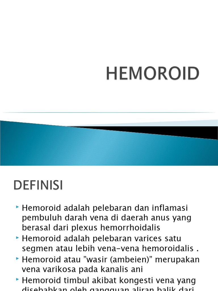 HEMOROID | PDF