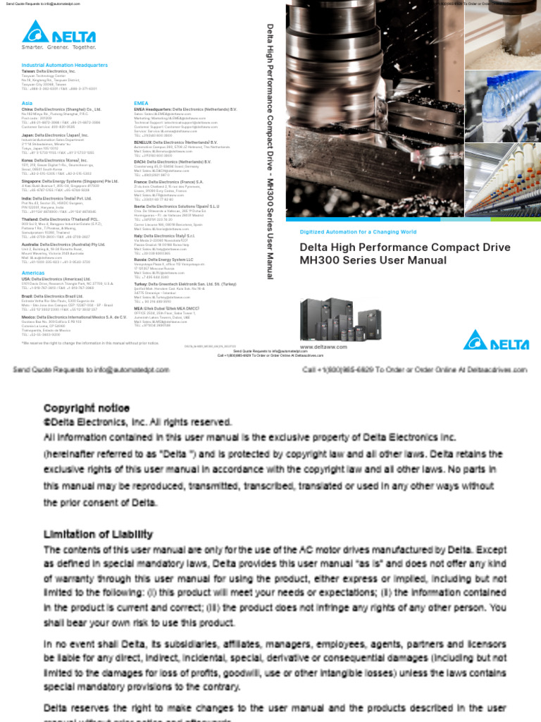 Delta MH 300 Series Manual | PDF | Electromagnetic Interference ...