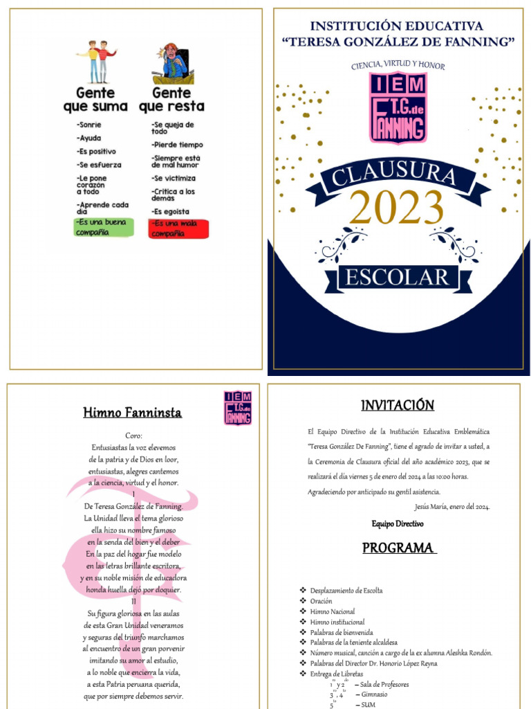 Programa Aniversario | PDF