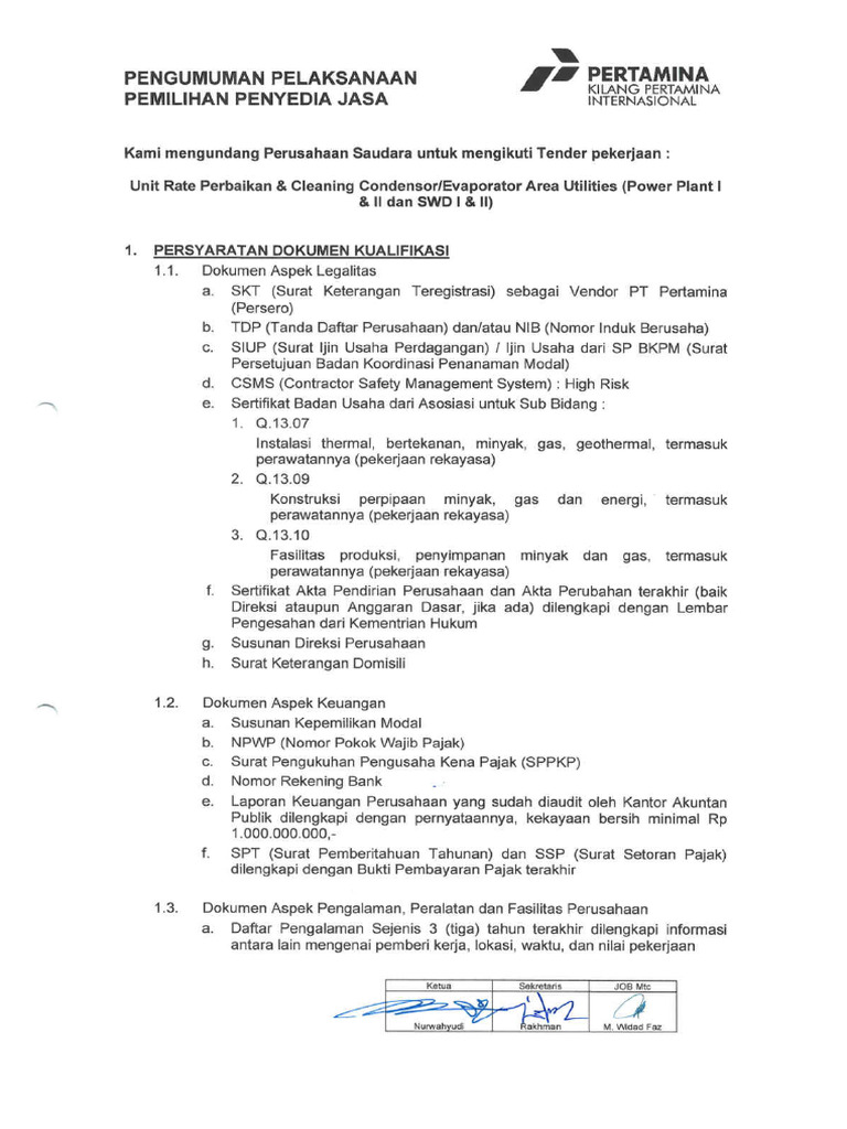 14 Pengumuman Pelaksanaan Penyedia Jasa (Smart GEP) | PDF