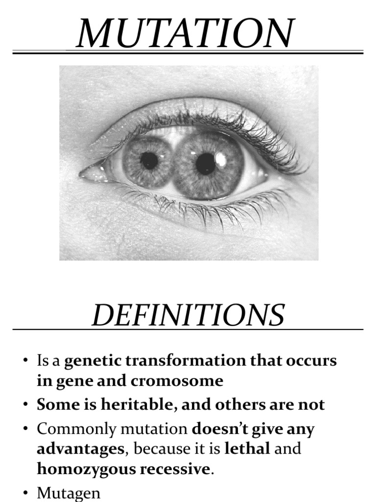 Mutation | PDF | Mutation | Ploidy