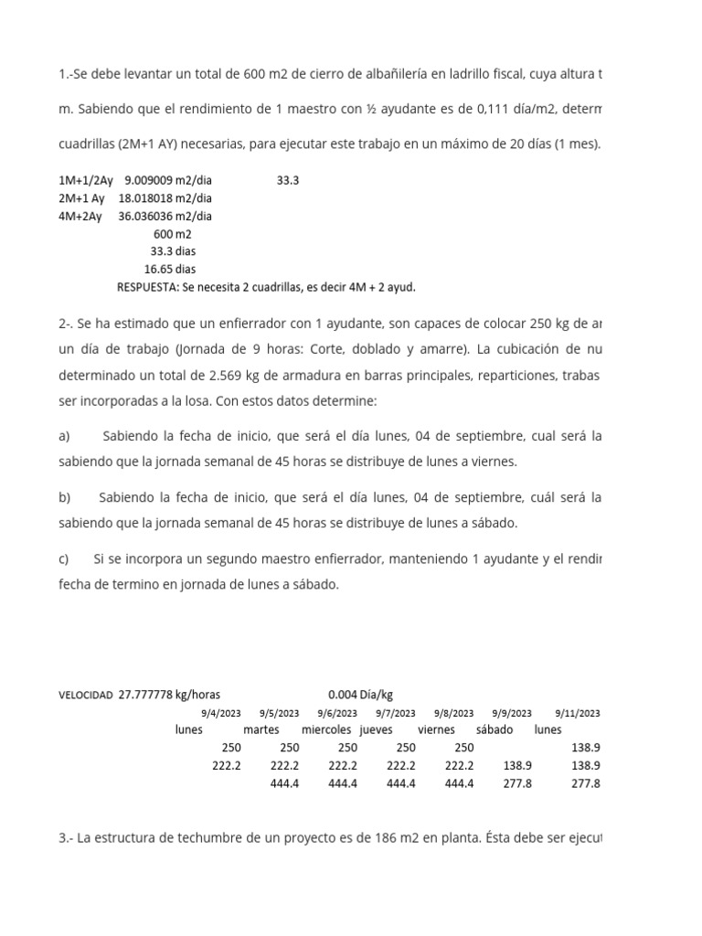 RESOLUCION EJERCICIOS 006 | PDF